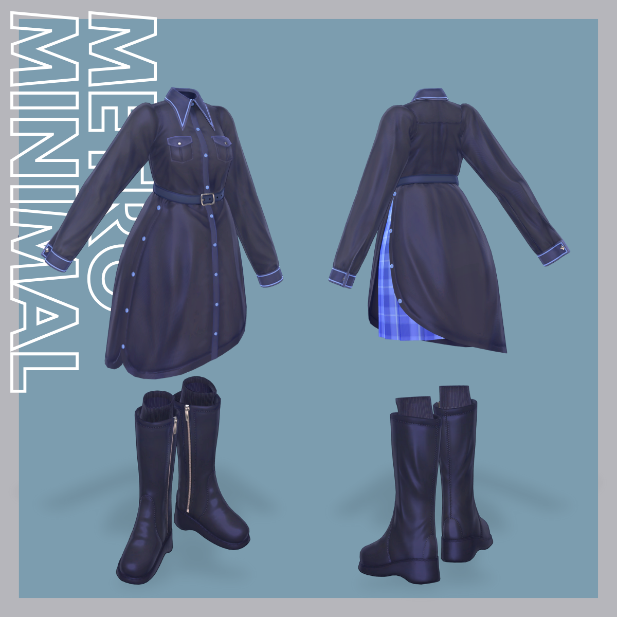 MetroMinimal - VRChat Women's Clothing / CP31 - MetaCreatorsTYO EN - BOOTH