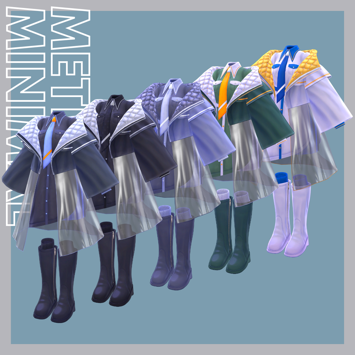 MetroMinimal - VRChat Women's Clothing / CP31 - MetaCreatorsTYO EN - BOOTH