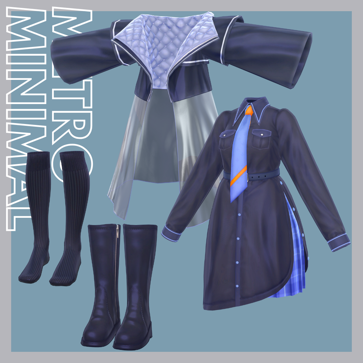 MetroMinimal - VRChat Women's Clothing / CP31 - MetaCreatorsTYO EN - BOOTH