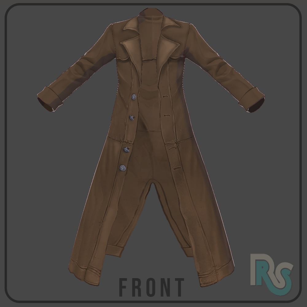 [vroid] Trench coat | Duster Jacket | Unisex multicolor | texture and ...