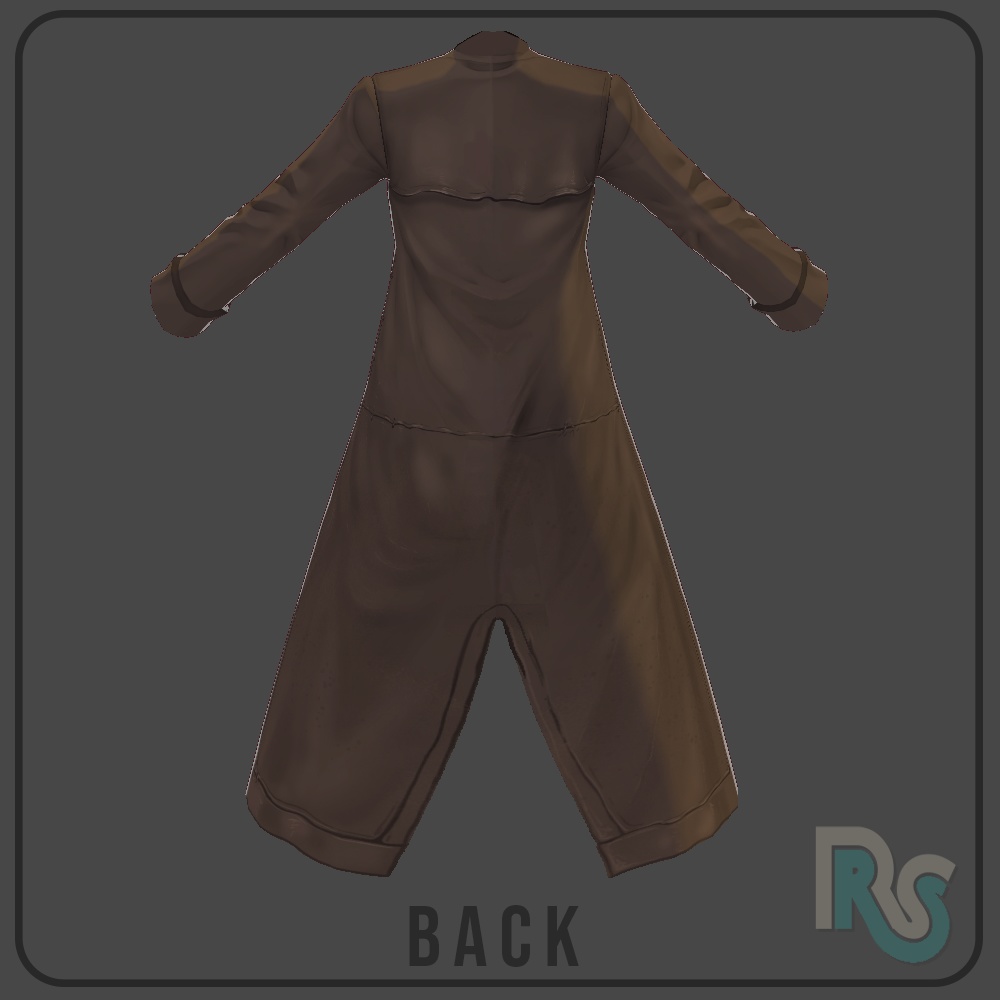 [vroid] Trench coat | Duster Jacket | Unisex multicolor | texture and ...