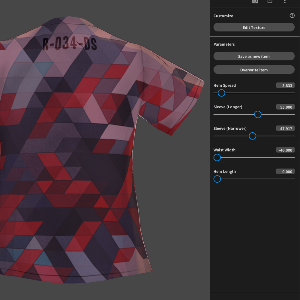[vroid] Techno Short Sleeve Shirt | Geometric Pattern TShirt | Unisex ...