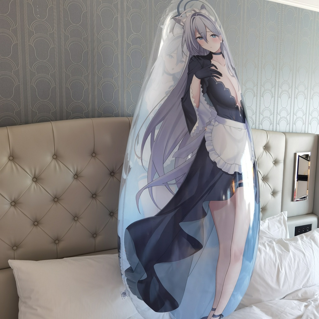 メイドなシロコ 空ビ Maid style shiroko inflatable - yuki-teku balloon - BOOTH