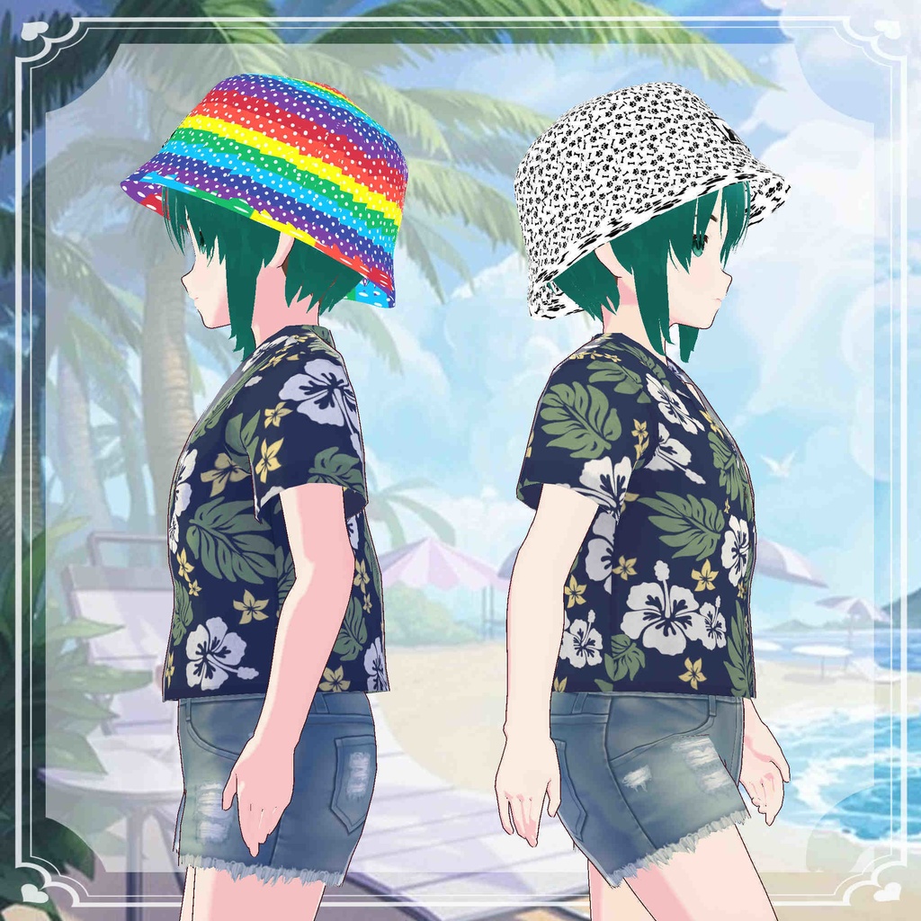 [VROID] Bucket Hat バケットハット - jekdigishop - BOOTH