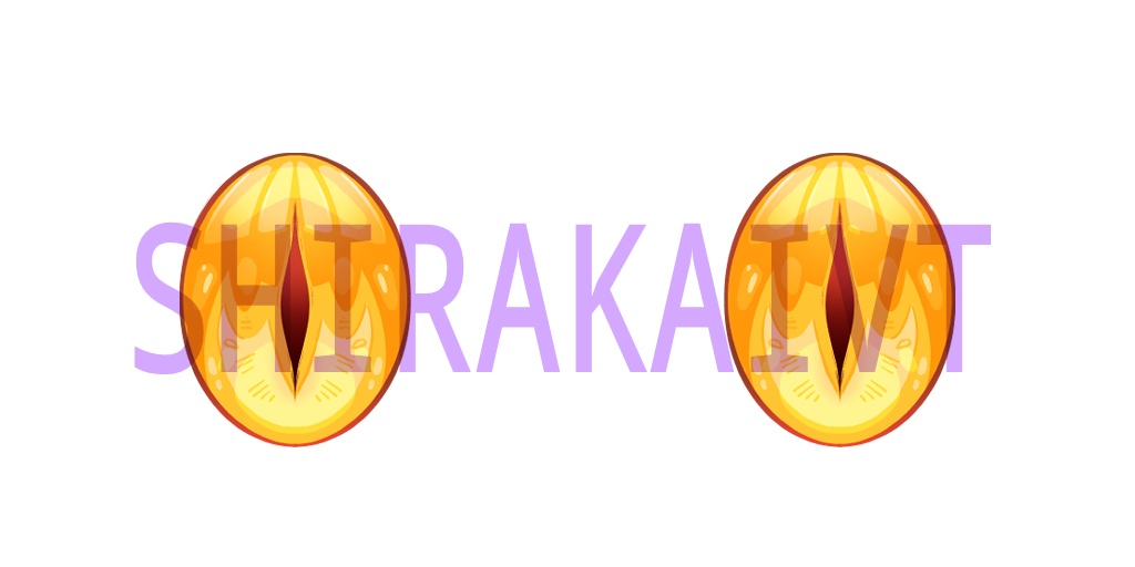 【Vroid】テクスチャ ~ Yellow animal eye texture - ShirakaiVT - BOOTH