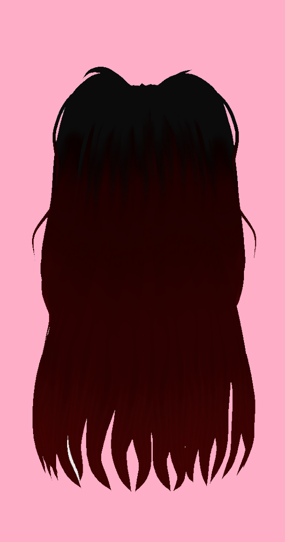 VTuber向け バーチャルYouTuber 配信用 Long overall two ponytails hair preset vroid ...