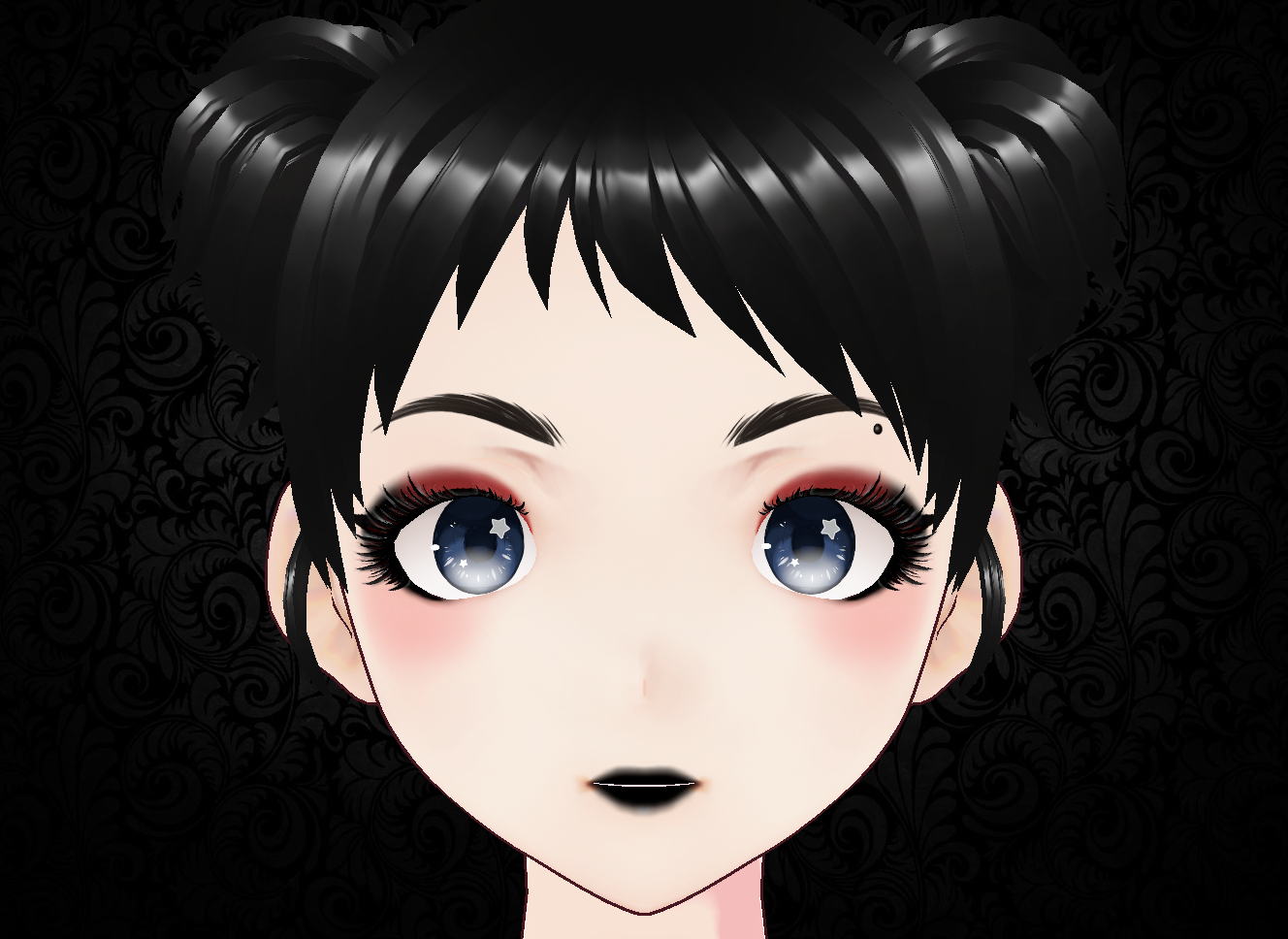 VTuber向け goth makeup set for Vroid Studio バーチャルYouTuber 配信用 - mamuna ...