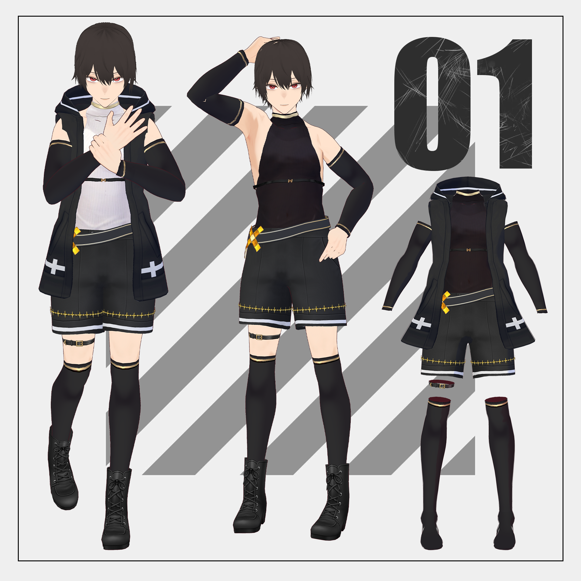 ファンタジー風衣装セット【VRoid】（2025/07/19 修正＆追加） - tokinobox - BOOTH