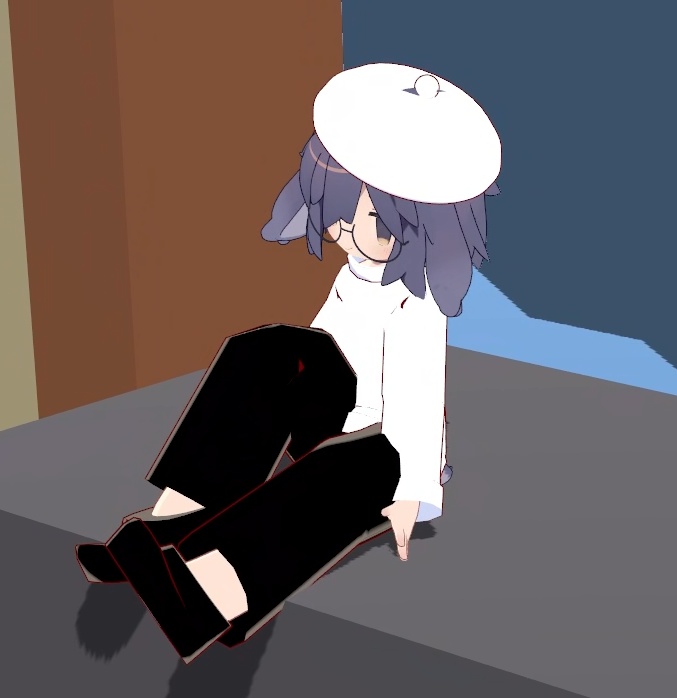 【無料】うささき専用 白い帽子・ダボダボ長袖シャツ・ズボンセット - 亚历克西斯Alexis - BOOTH