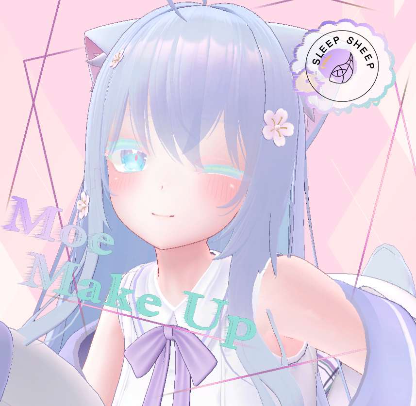 WHITE CAT FACE TEXTUREマルチ対応 - SleepSheep - BOOTH