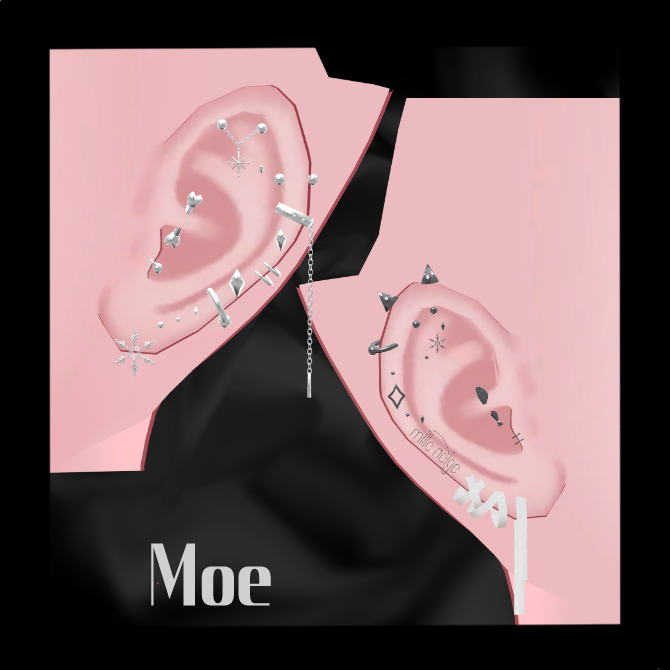 【5アバター対応】pierce SET【VRChat】 - Yuki:ta - BOOTH