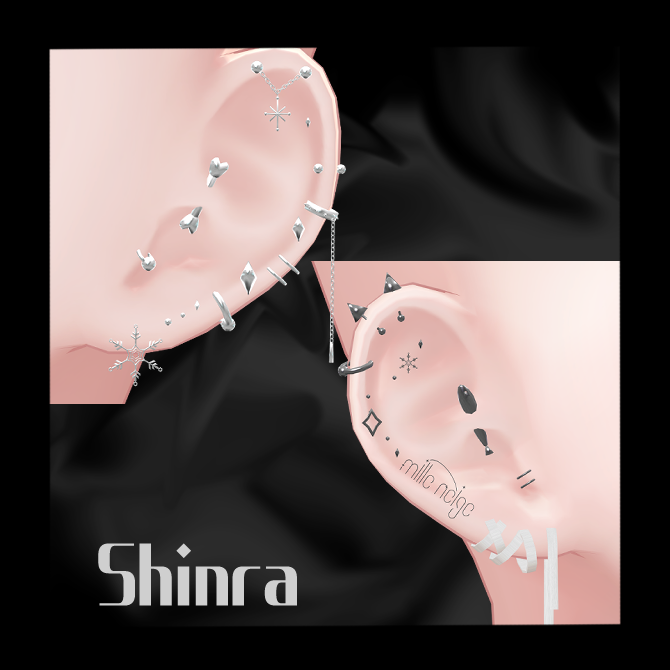 【5アバター対応】pierce SET【VRChat】 - Yuki:ta - BOOTH