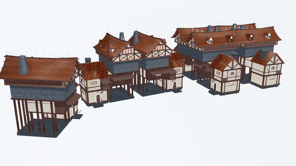 DL MMD 3 Fantasy Building pack PMX ( Original) - MMDPRO - BOOTH