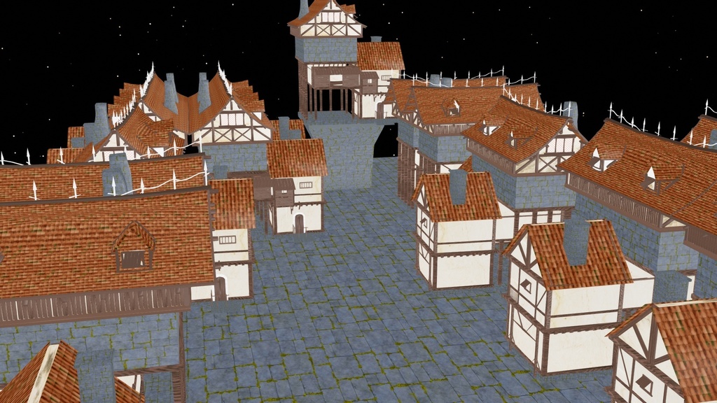 DL MMD Fantasy Anime City Stage V3 PMX ( Original) DOWNLOAD - MMDPRO ...