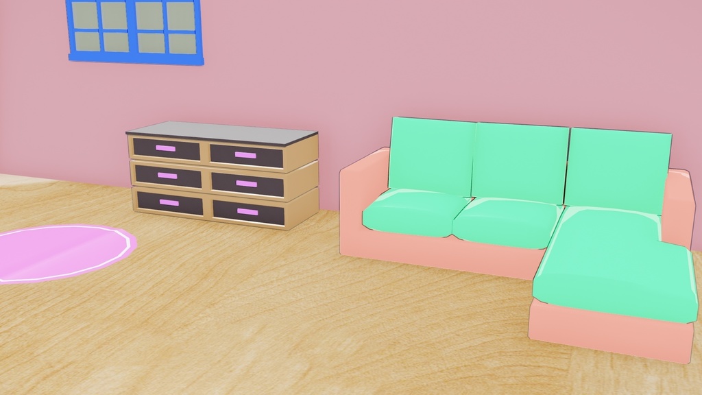 CARTOON DL MMD ROOM V1 PMX ( Original) DOWNLOAD - MMDPRO - BOOTH