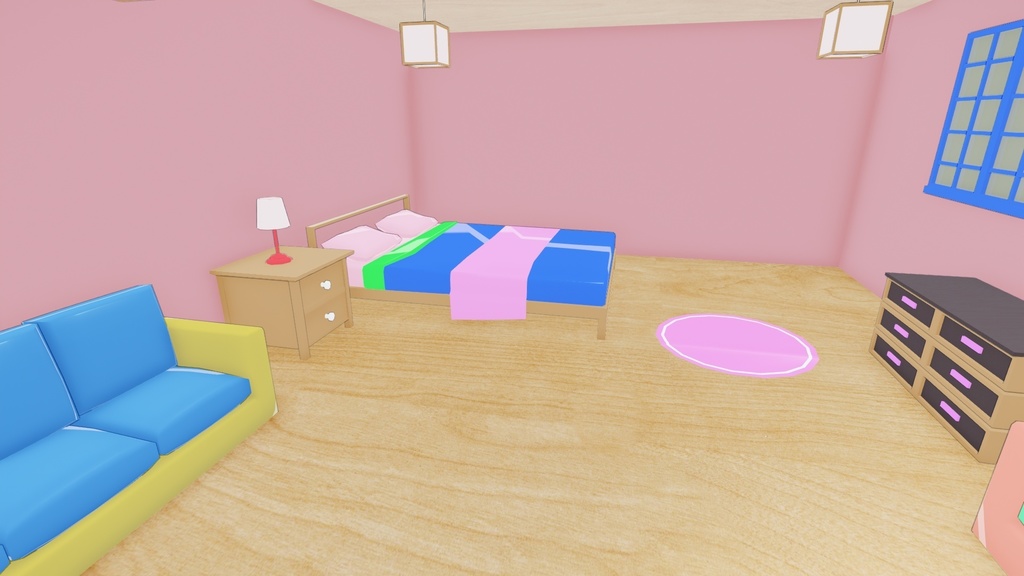 CARTOON DL MMD ROOM V1 PMX ( Original) DOWNLOAD - MMDPRO - BOOTH