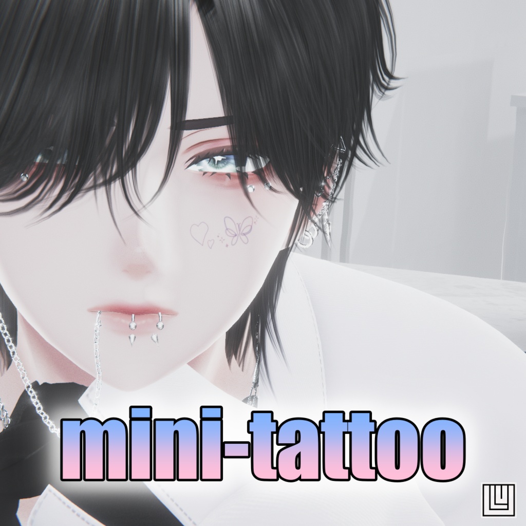 【VRChat】mini-tattoo セット【手描き】 - ULU - BOOTH