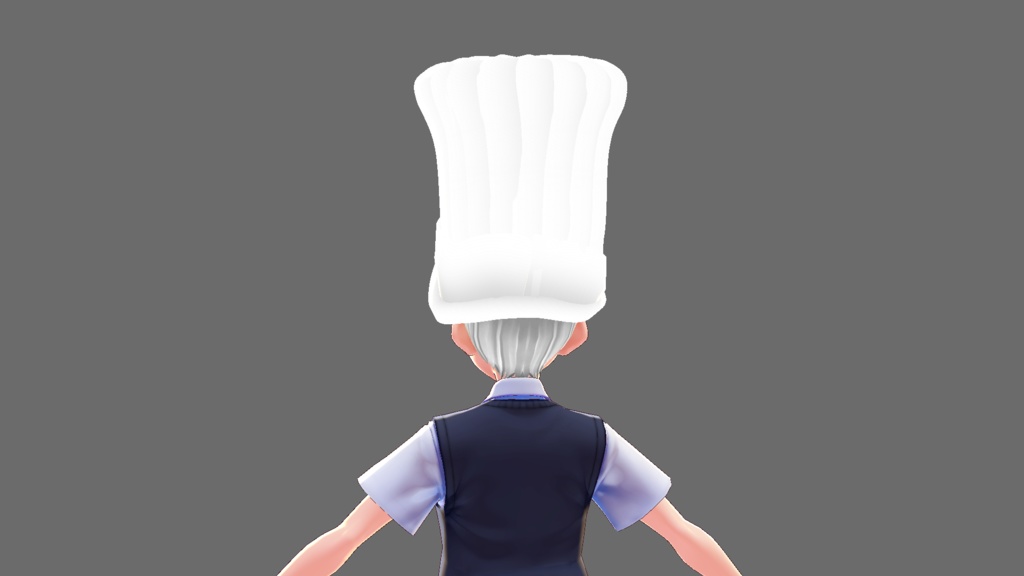 [VRoid] hair preset / ヘアプリセット chef hat - sorveterianapoli - BOOTH