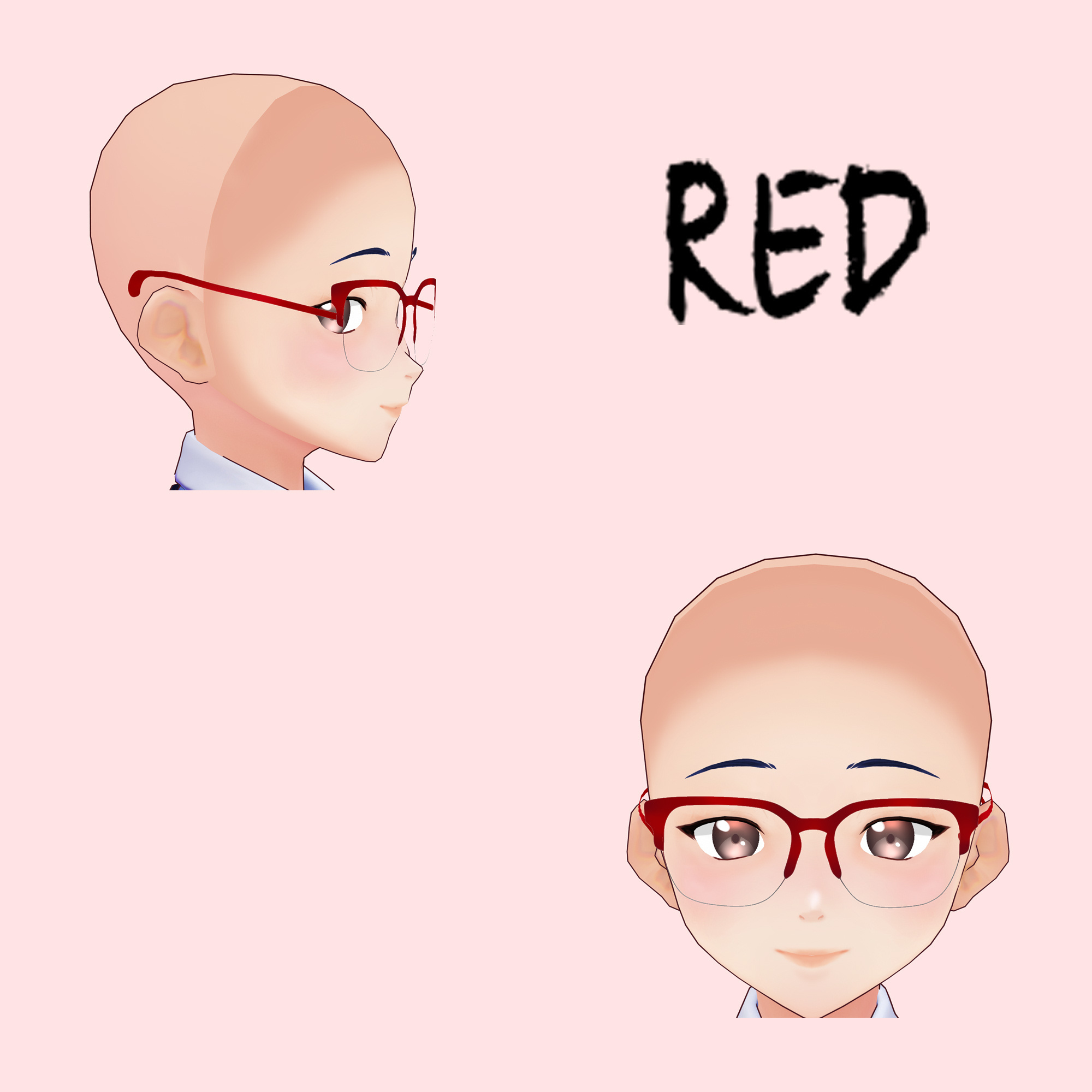 [vroid] Glasses Hair Preset ヘアプリセット Sorveterianapoli Booth