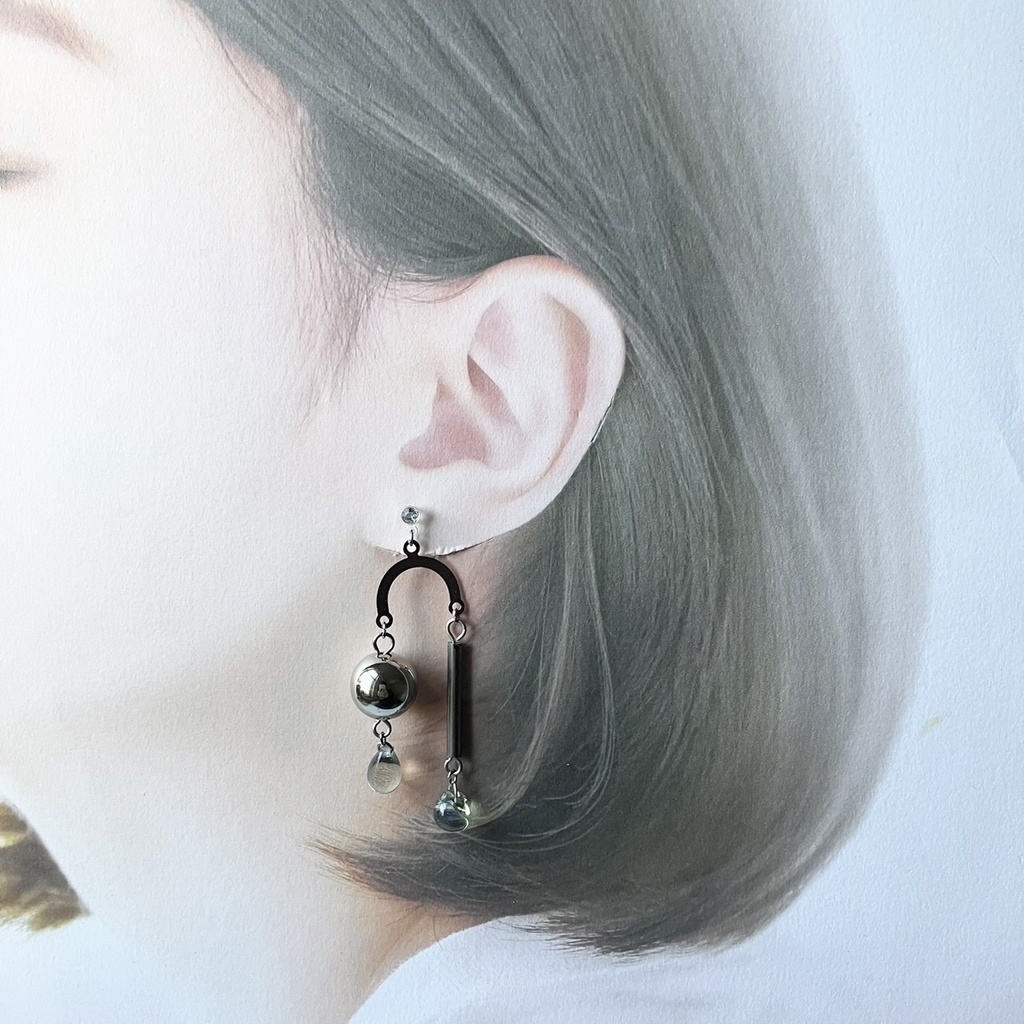 [アレルギー対応] 勇気のイヤリング - Hitofumi./金属アレルギー対応アクセサリー - BOOTH