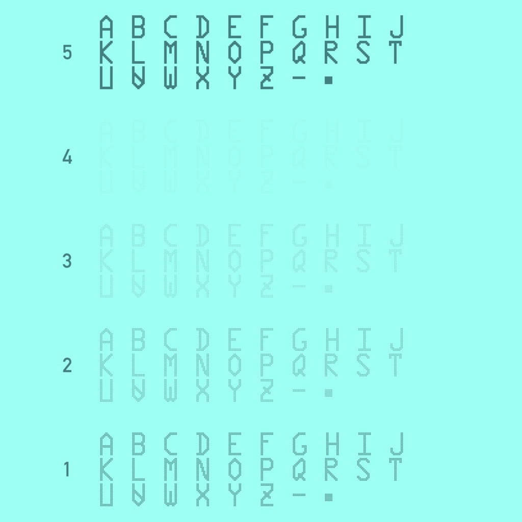 Semi OCR Font - 柑橘日和 - BOOTH