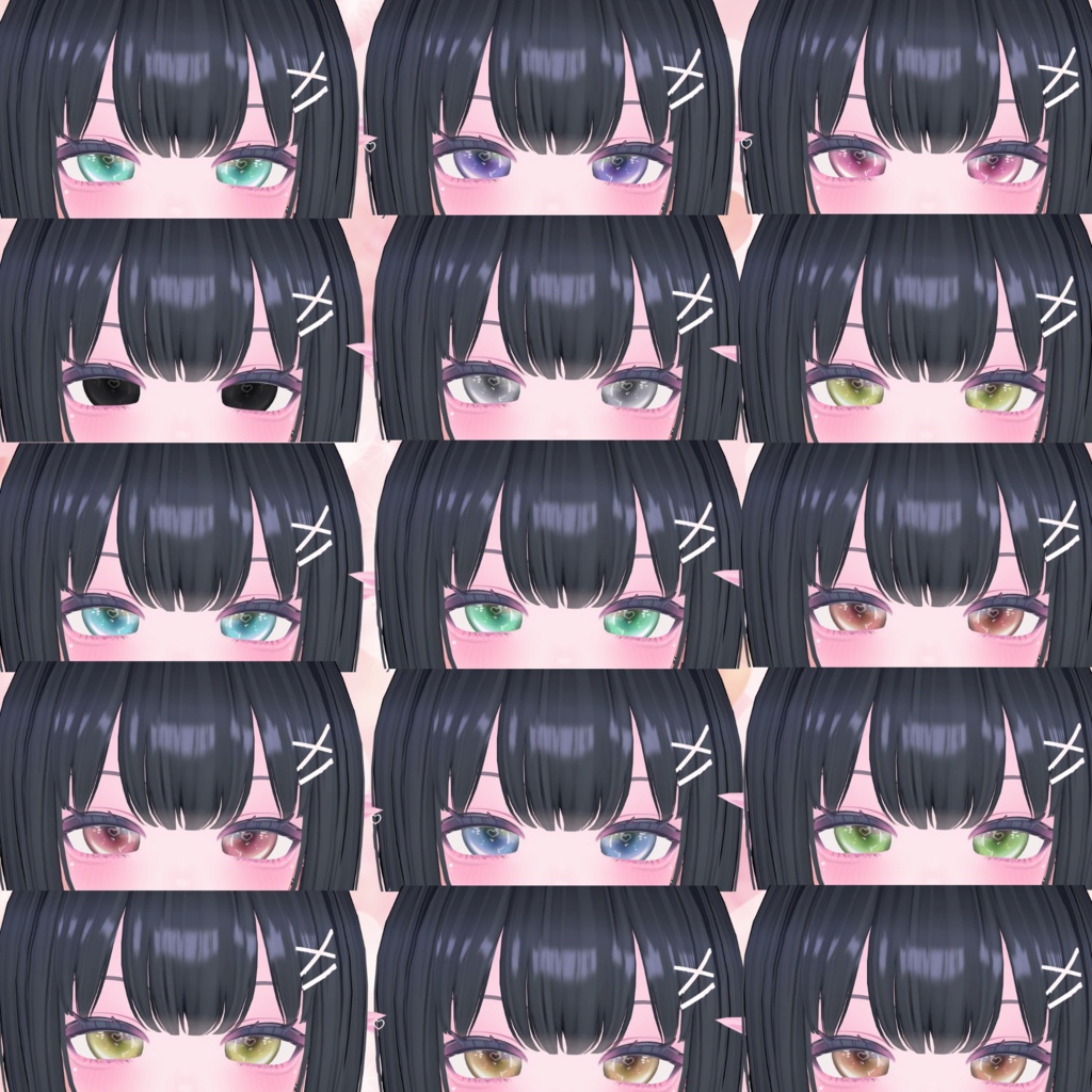 ♥︎100円♥︎ [ライム] Lime Yandere Eye Texture + 15 Colors/Emissions - Oasis ...