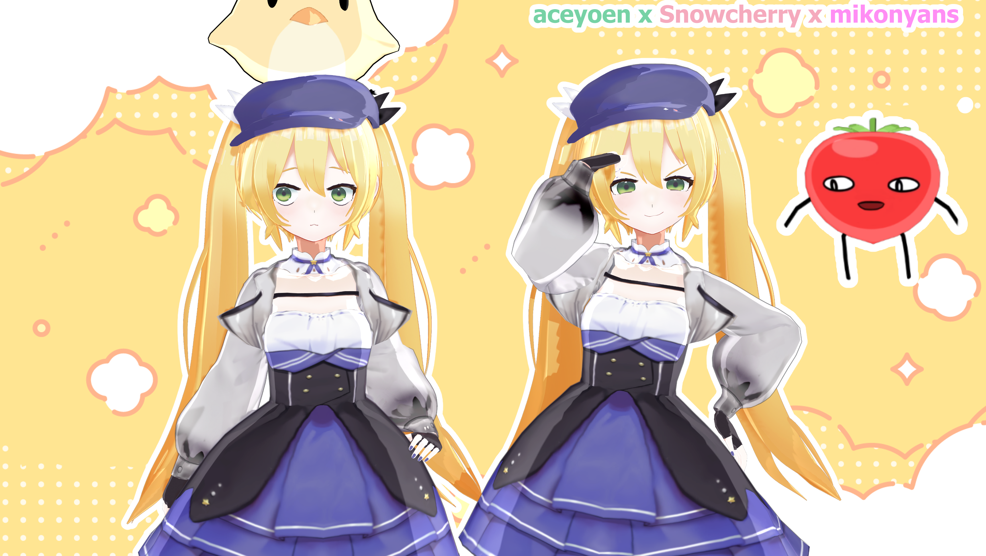 Dokibird Vtuber 3Dモデル - DokiBird 3D Model Fan Art - xsnowcherry - BOOTH