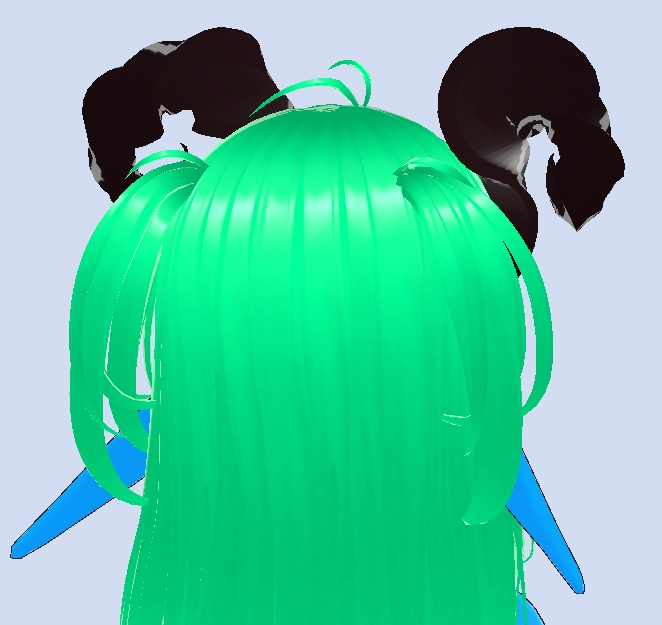 VRoid Studio Ram Horns - Black - Goth Halloween Monster Girl - pooka ...