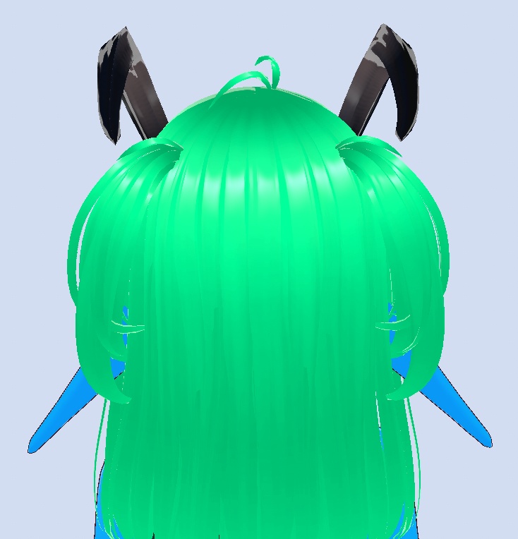 VRoid Studio Simple Ram Horns - Black - Goth Gothic Monster Girl ...