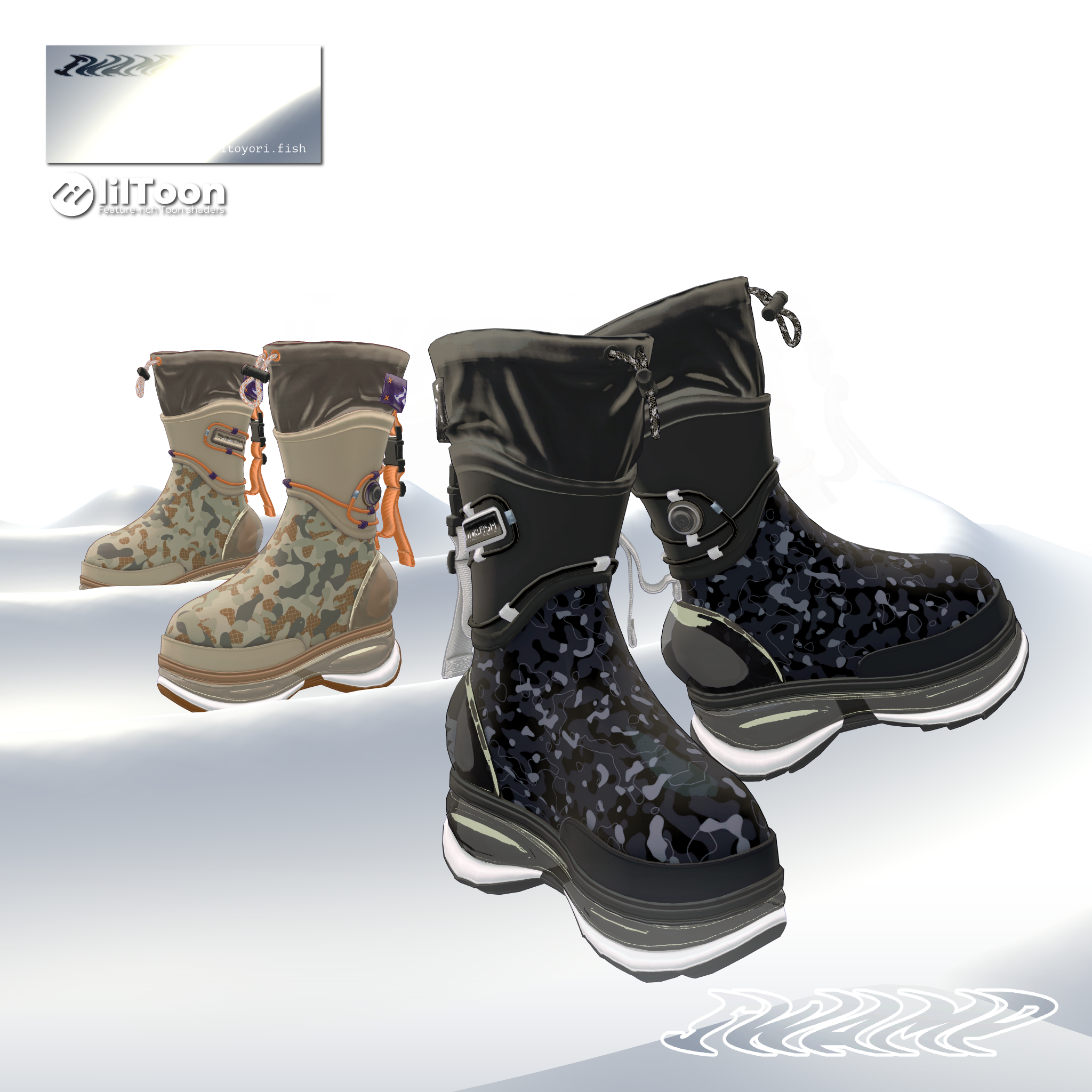 長靴/boots SWAMP [VRChat想定] - itoyori.fish - BOOTH