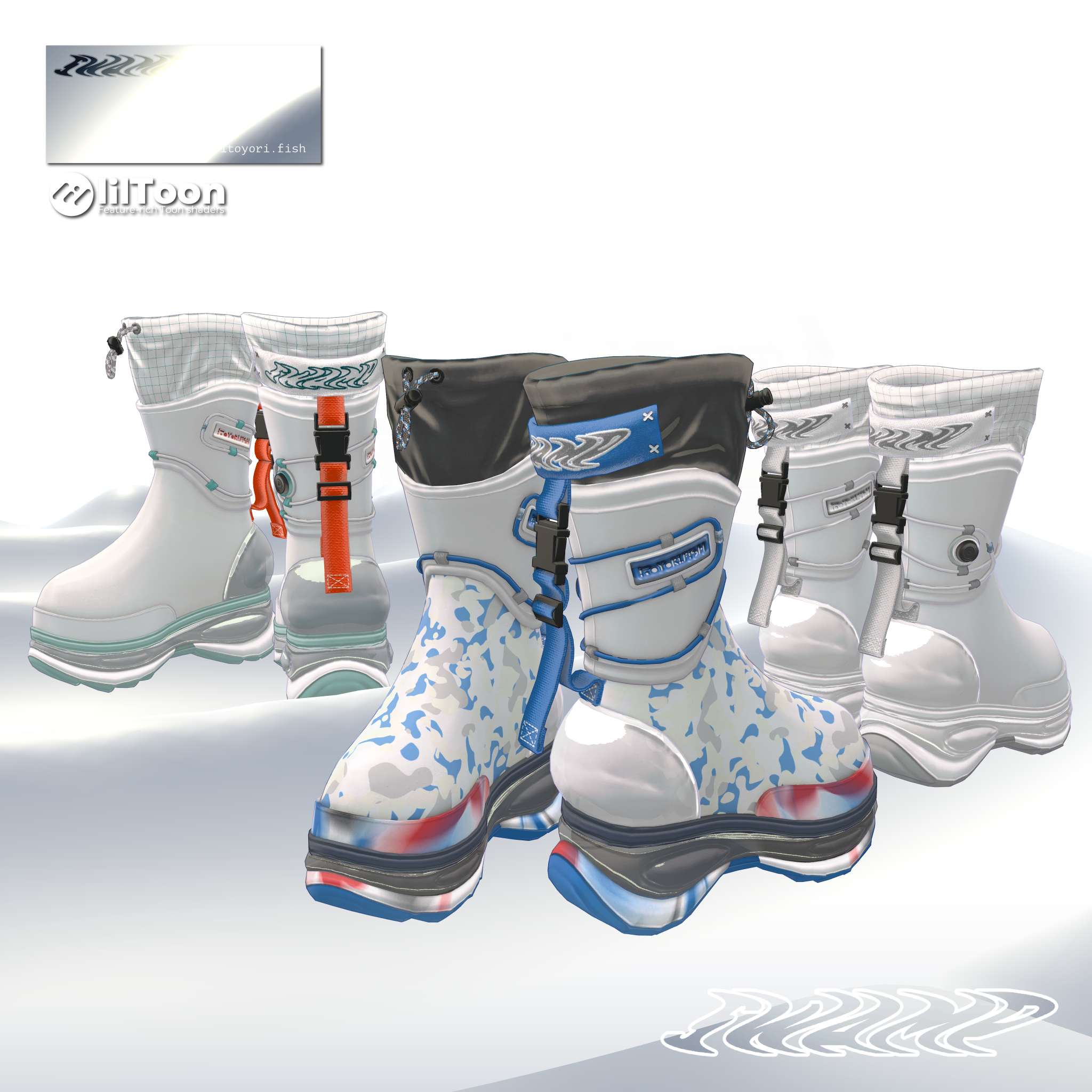 長靴/boots SWAMP [VRChat想定] - itoyori.fish - BOOTH