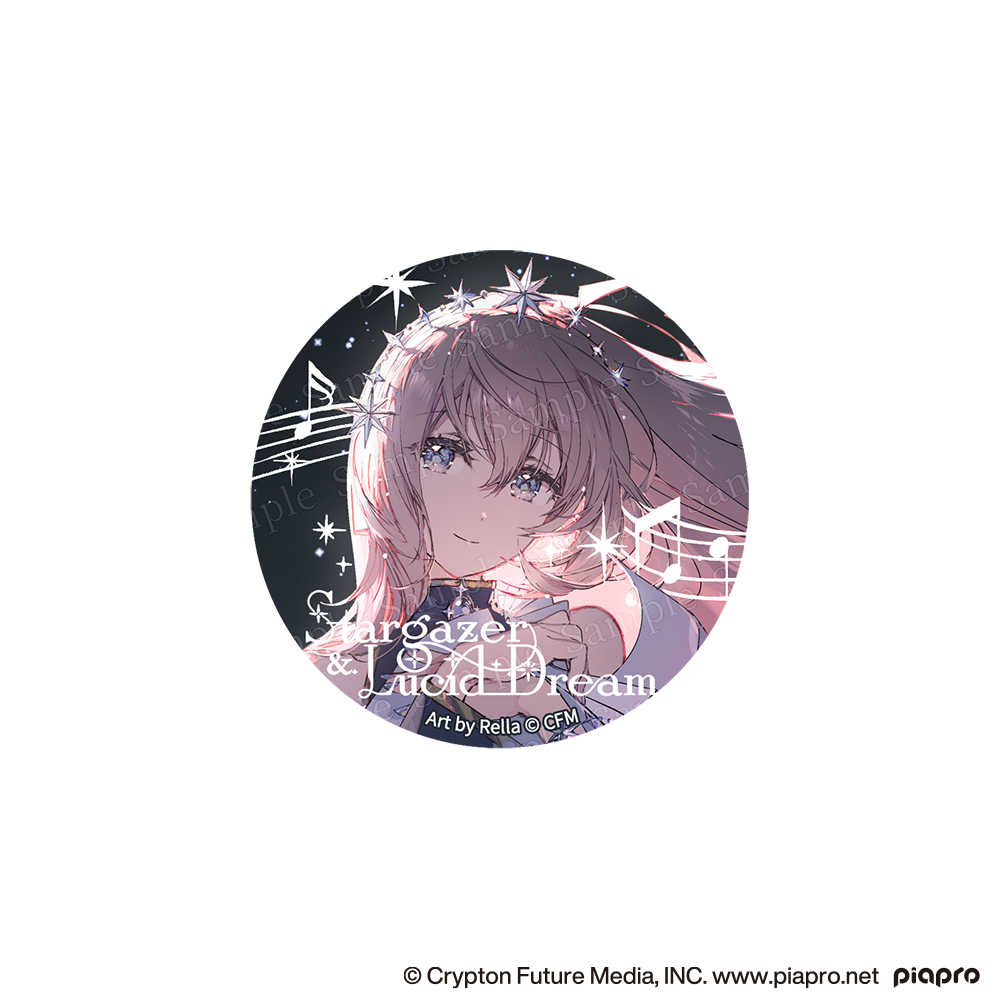 ホロ加工缶バッジD＜asteroid：巡音ルカ＞ - Rella Artworks / 不安定+ - BOOTH