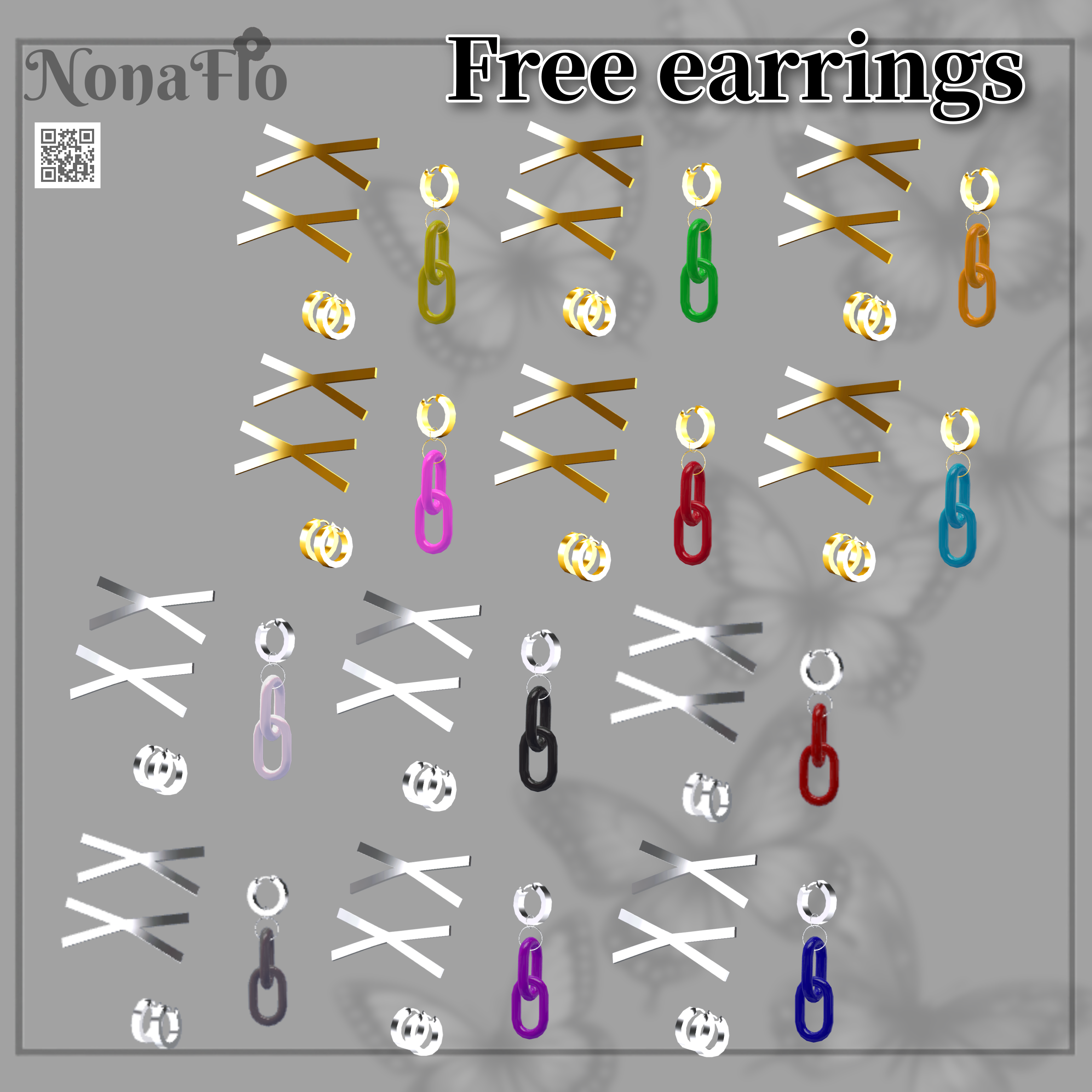 Butterfly GAL ...🦋 【アクセサリー無料 FREE】 - Nona Flo - BOOTH