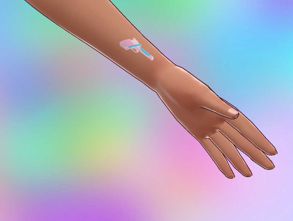 Cute Bullet Tattoos FREE [VROID] - Ashley - BOOTH