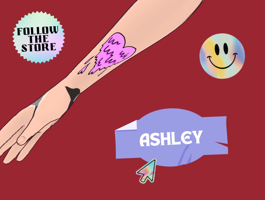 Random Tattoos [VROID] - Ashley - BOOTH