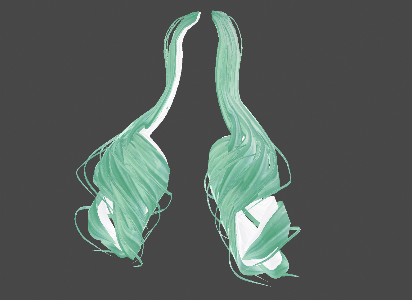 Two-toned drill Twin tails - rozenshop - BOOTH