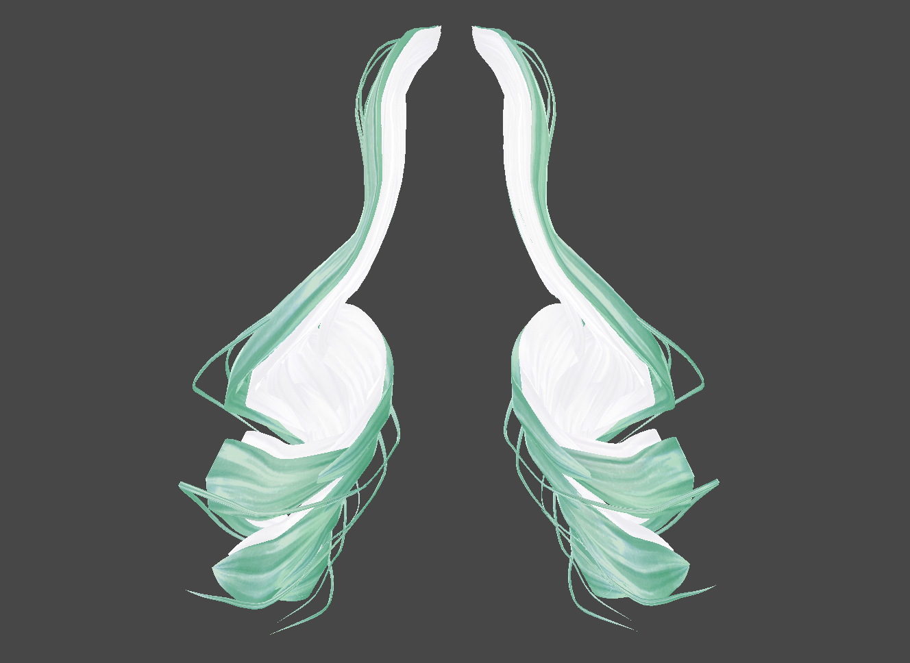 Two-toned drill Twin tails - rozenshop - BOOTH