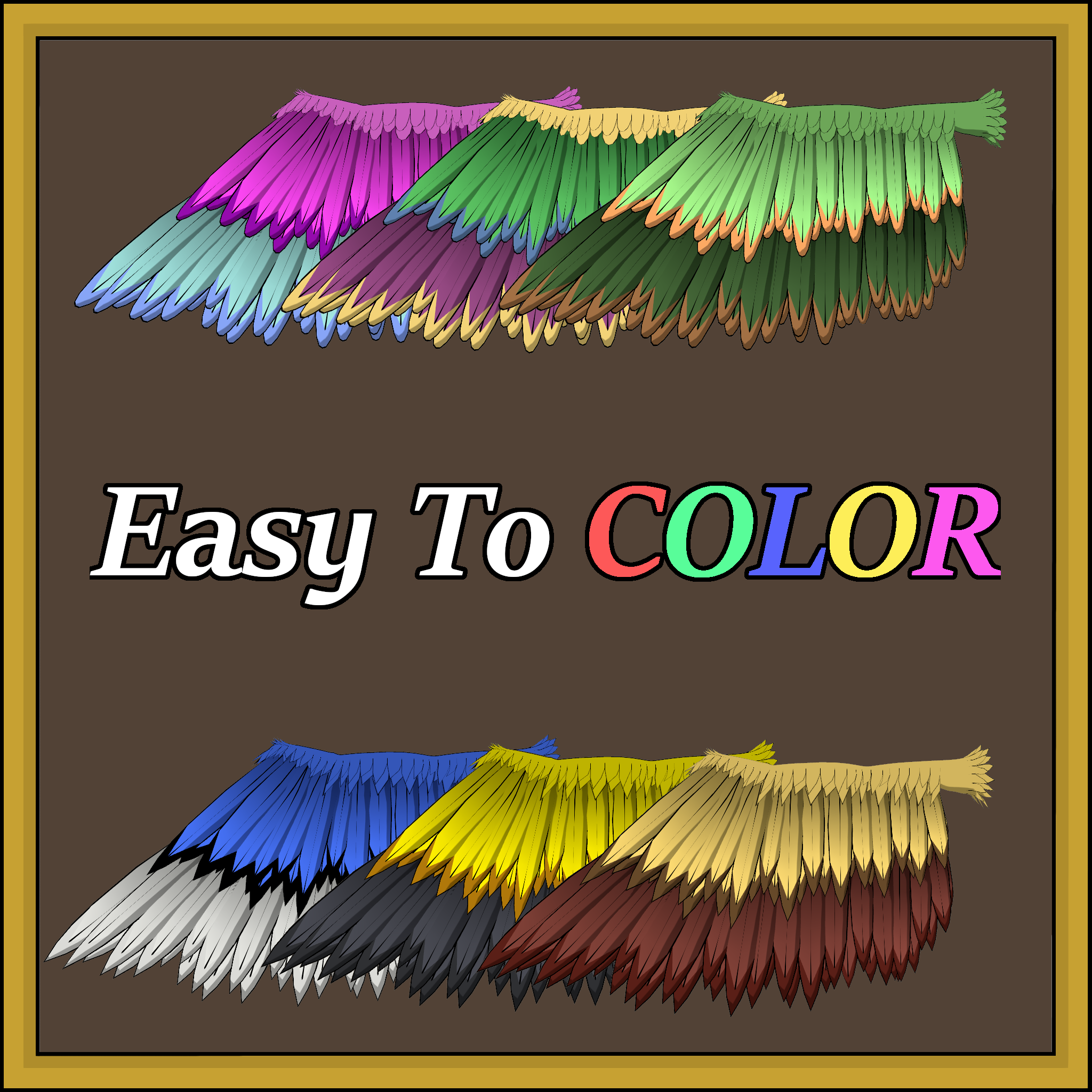 Harpy Wings & Tail for VRChat - Waystone Witch's Emporium of Simple ...