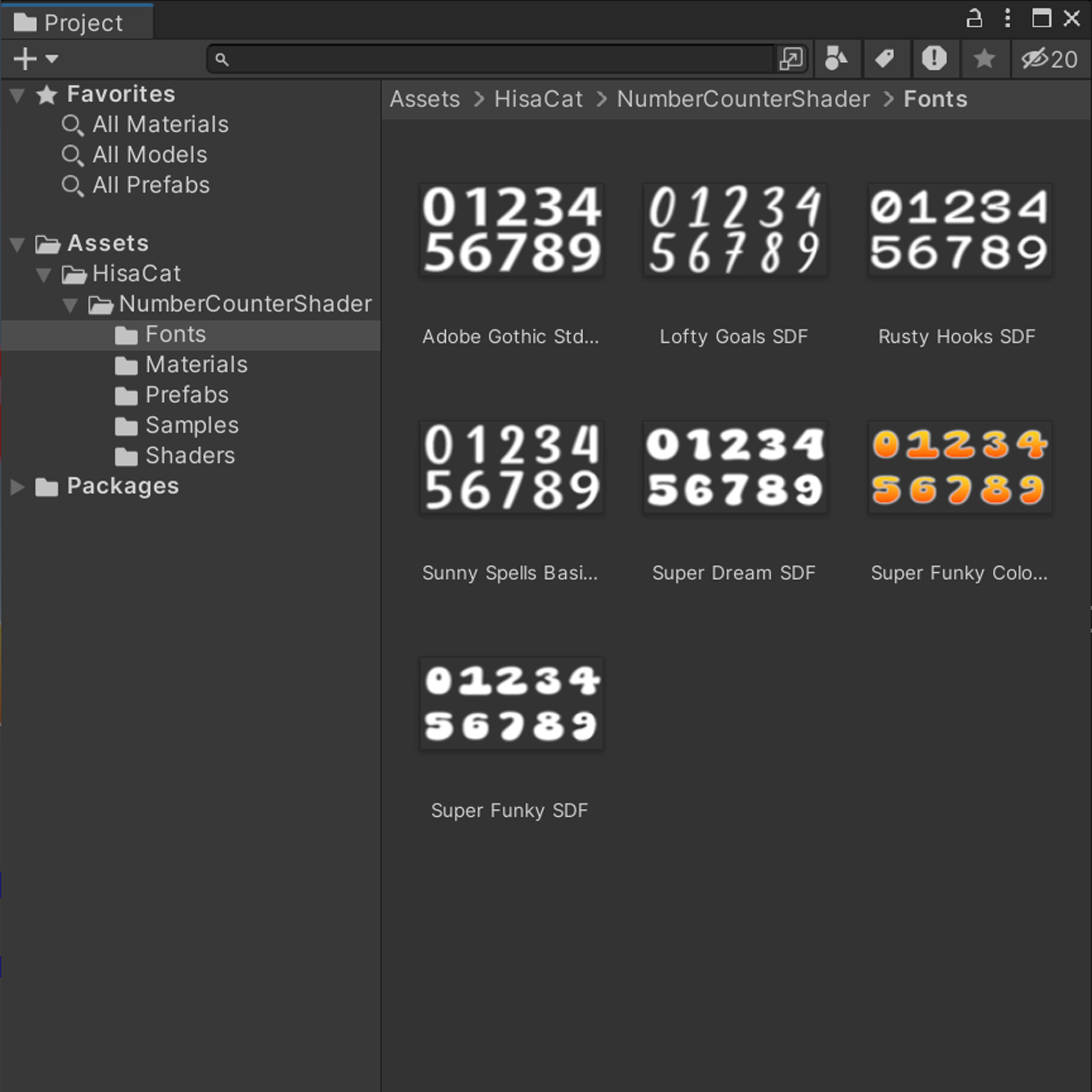 【無料】Number Counter Shader - HisaCat Shop - BOOTH