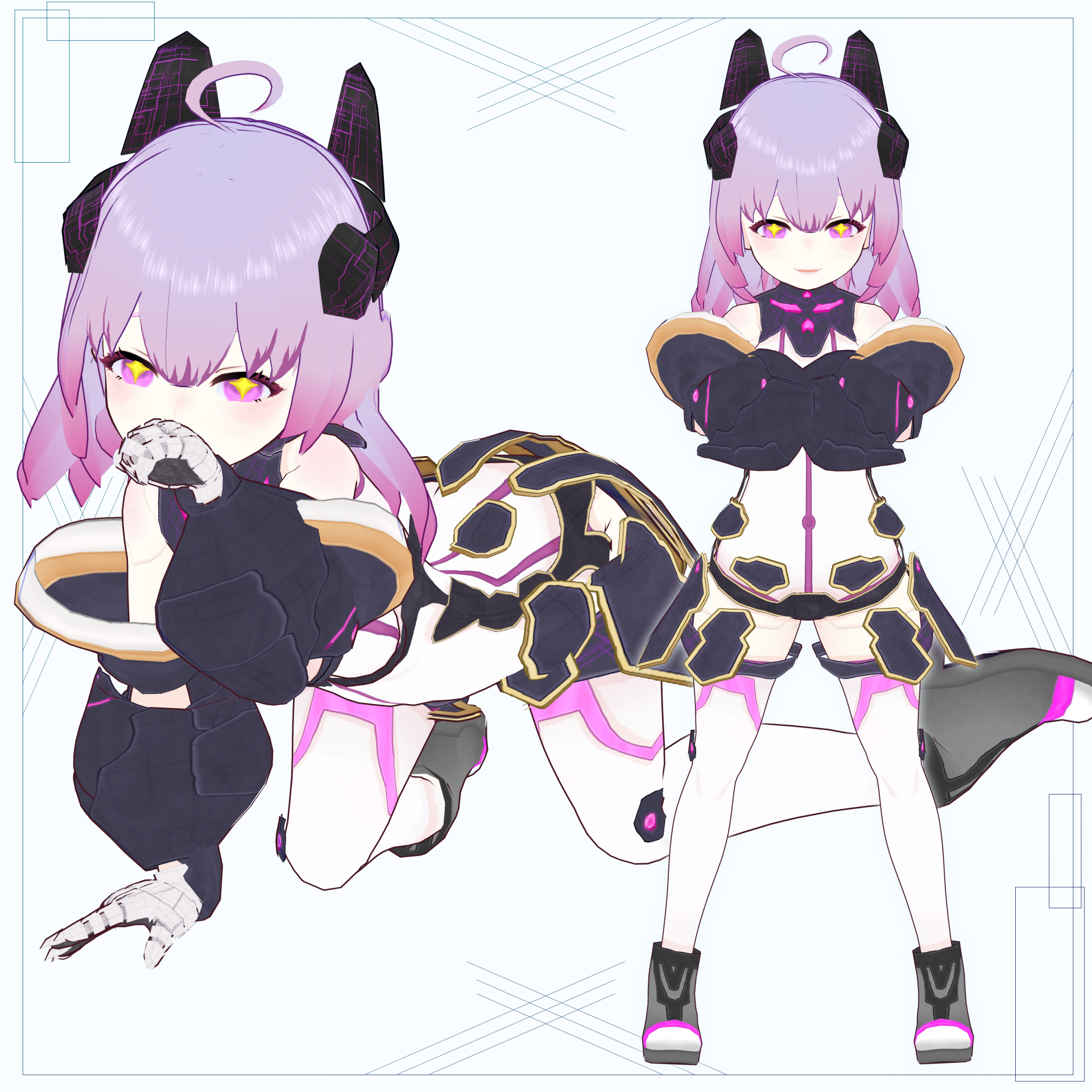 【VroidStudio製】オリジナルアバター メスガキAI子 - swamp5down - BOOTH