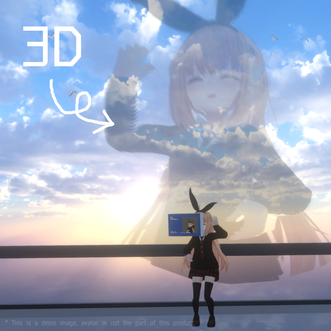 [VRChat] [SDK3] 3D Hologram Projector - Explosive Theorem Lab. - BOOTH