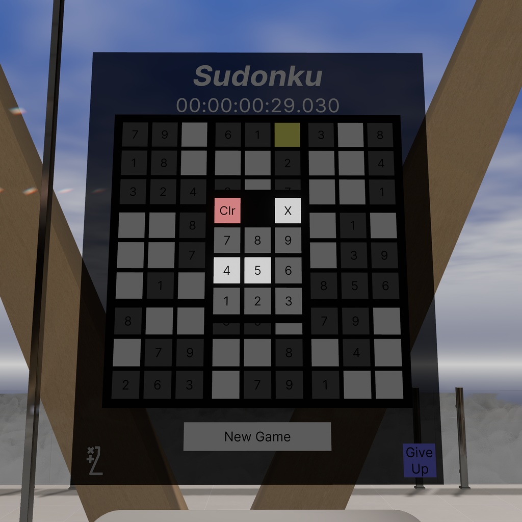 [VRChat] [SDK3] Sudonku (Sudoku Game) - Explosive Theorem Lab. - BOOTH