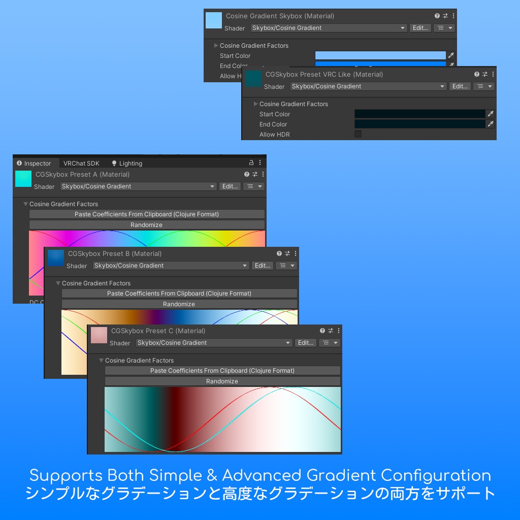 [無料 / FREE] Simple Cosine Gradient Skybox Shader - Explosive Theorem ...