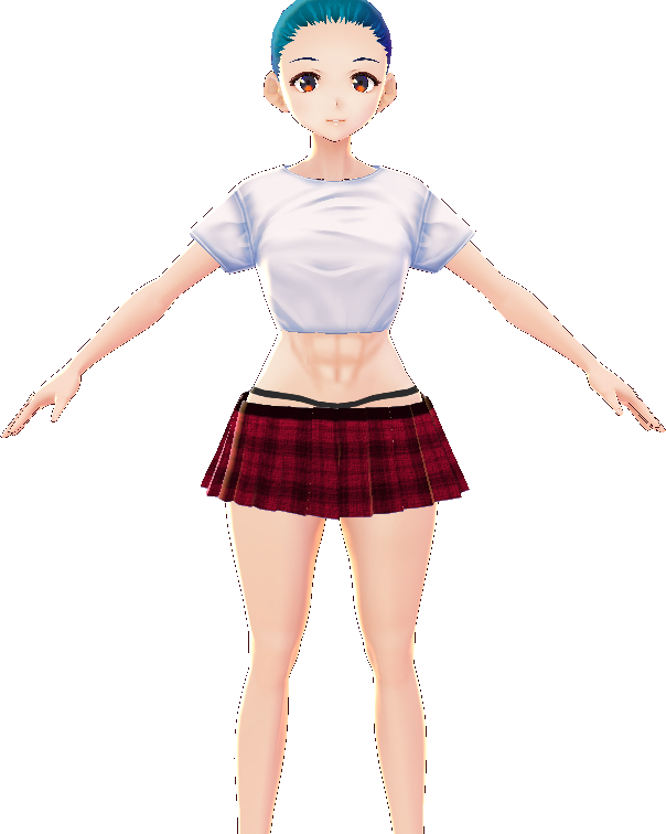 Female Abs with Enhanced Breast Body VROID texture - Tessa's Trendy ...