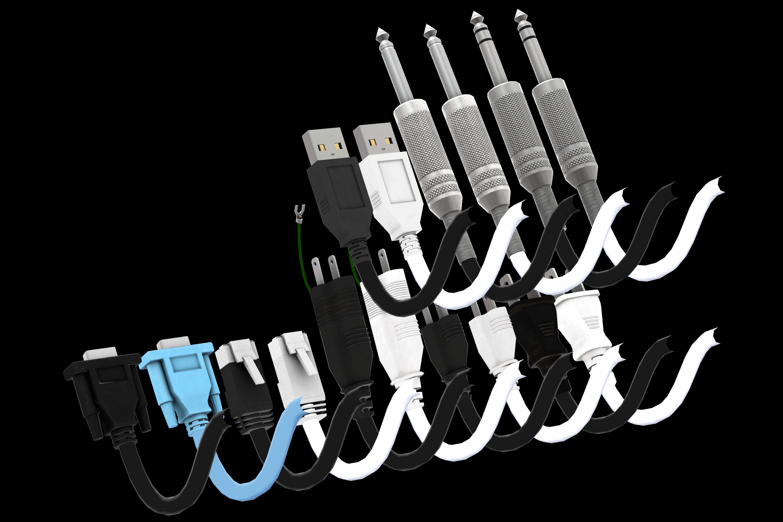 [3Dアクセ]端子しっぽ - akiRAM - BOOTH