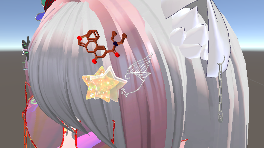 【VRchat】Flame Butterfly【イヤリング・ヘアピン】 - 魂のモデリング工房 - BOOTH