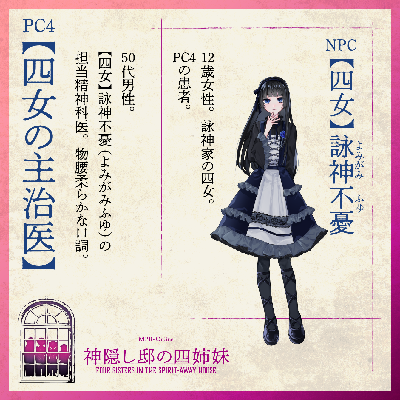 マーダーミステリー『神隠し邸の四姉妹』 - グループSNE - BOOTH