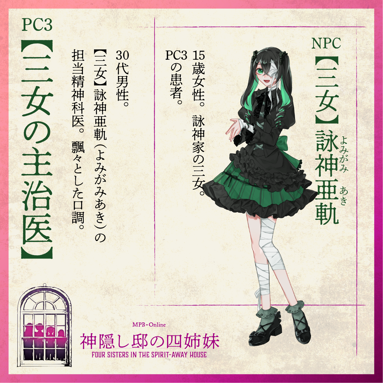 マーダーミステリー『神隠し邸の四姉妹』 - グループSNE - BOOTH