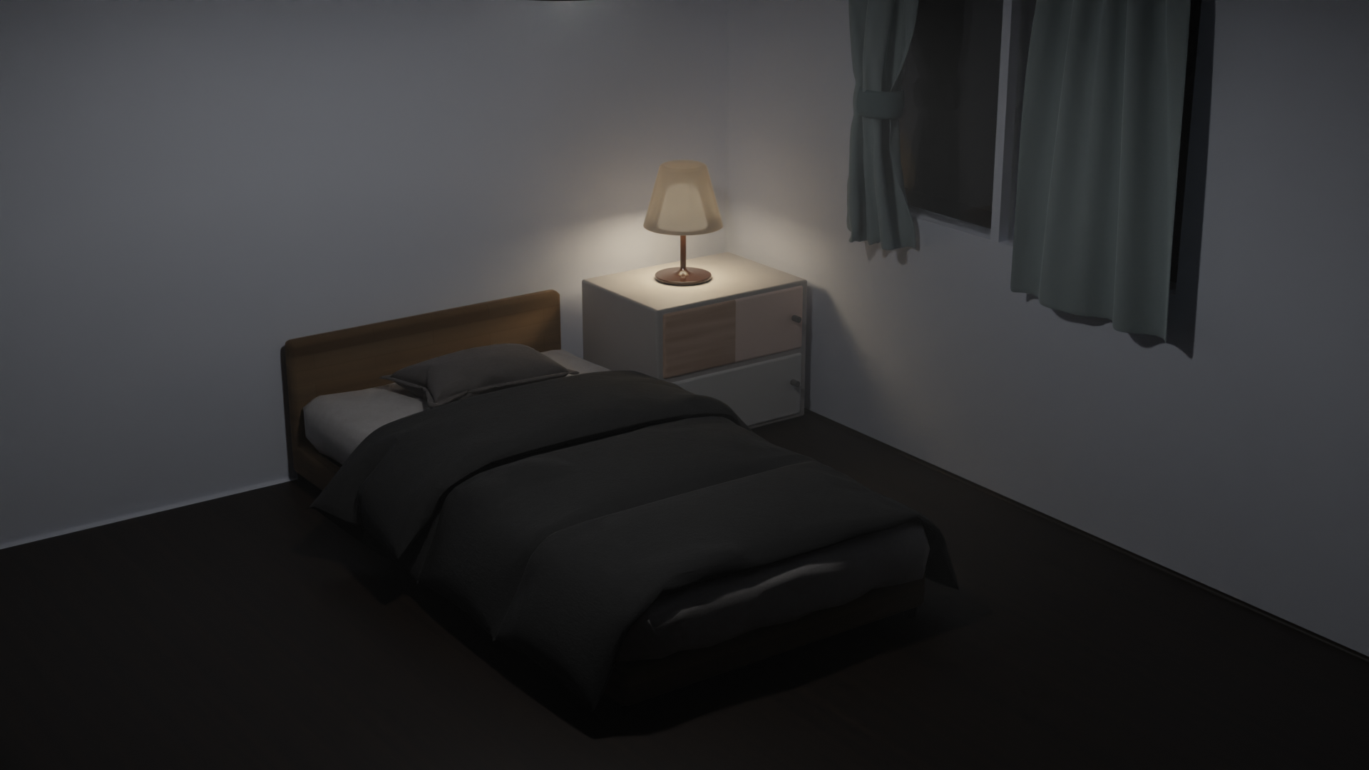 [fbx] [unitypackage] シングルベッド 【3Dモデル】[blend] [obj] - M - BOOTH