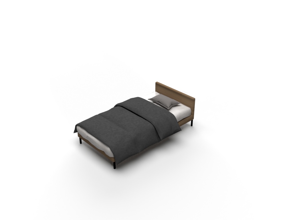 [fbx] [unitypackage] シングルベッド 【3Dモデル】[blend] [obj] - M - BOOTH